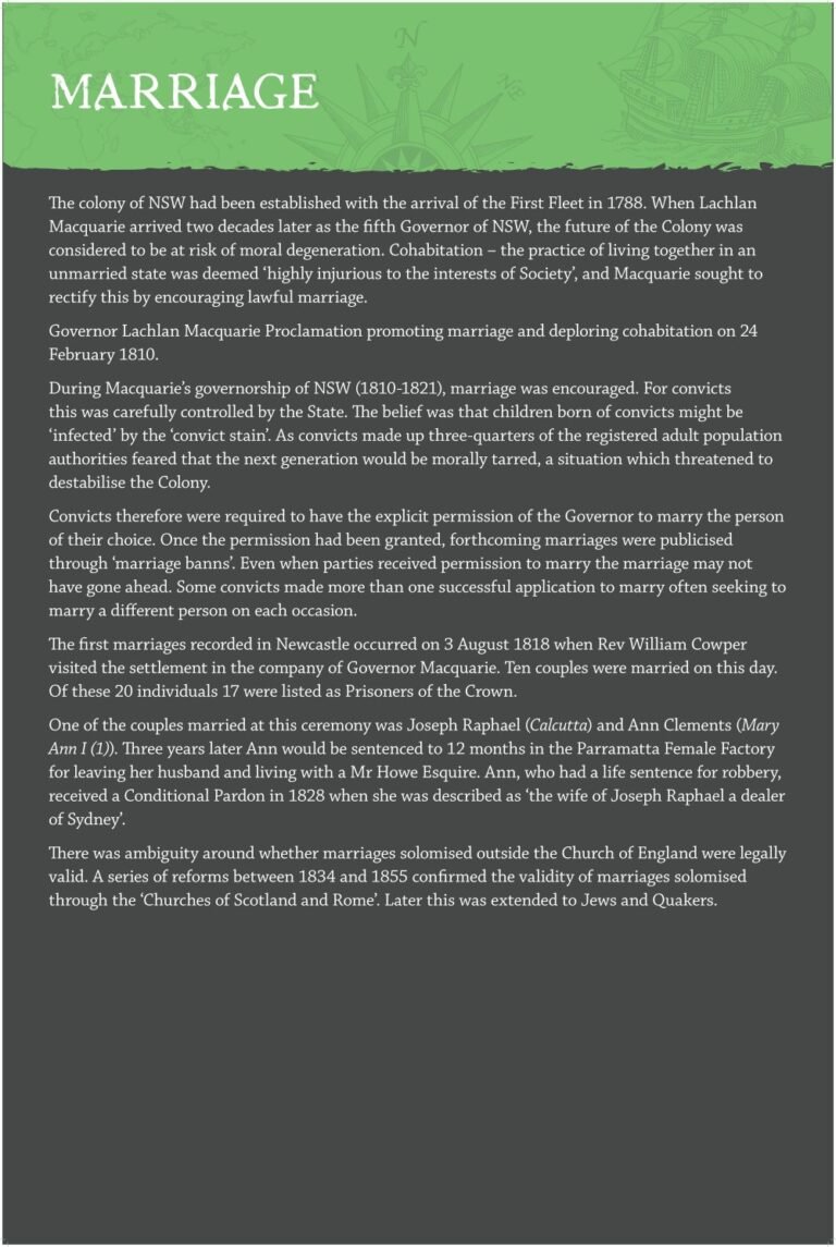 History - Female Convicts of the Hunter Valley