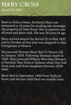 Biographies - Female Convicts of the Hunter Valley